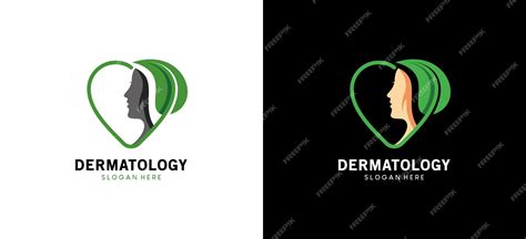 Premium Vector Dermatology Logo Design Natural Beauty Face Care