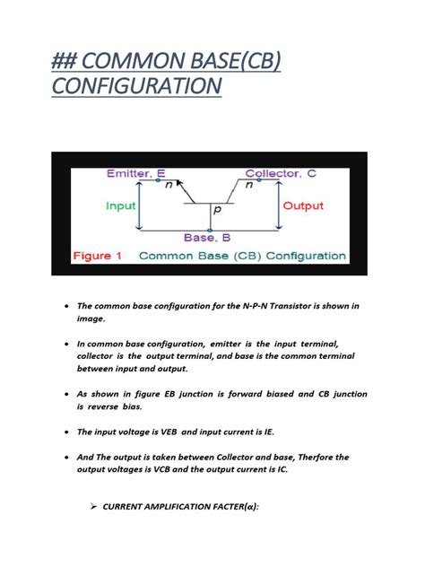 Common Base Configuration Pdf