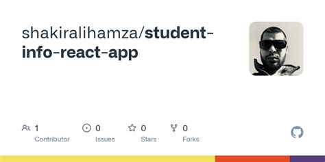 GitHub Shakiralihamza Student Info React App