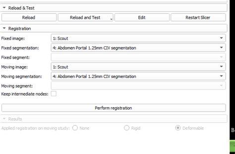 Segment Registration Parameters Support 3d Slicer Community