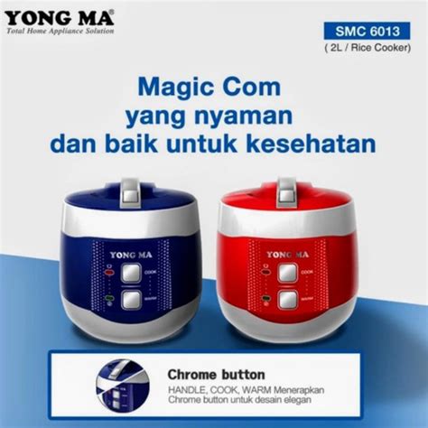 Jual Magic Com Yongma Smc 6013 Rice Cooker Yong Ma 2 Liter Tanpa Bubble Kab Tangerang