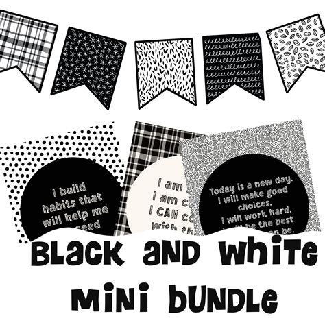 Black And White Classroom Decor Bundle Artofit