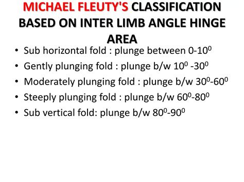 Geometric Classification Of Folds Pptx