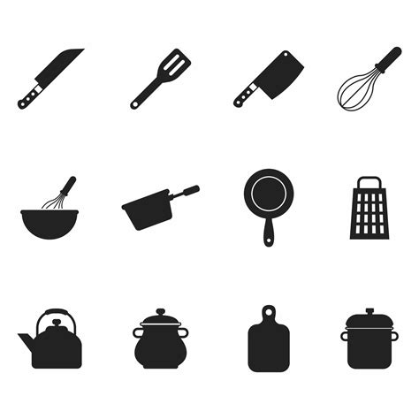 Kitchen Equipment Icon Vector Design 14867096 Vector Art At Vecteezy
