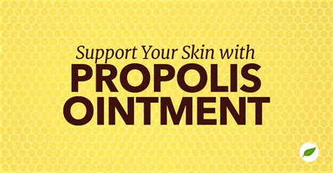 Try Propolis Ointment To Support Oral Health Natural Healthy Concepts