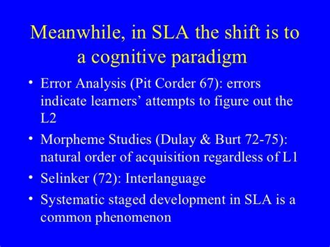 sla and theory construction