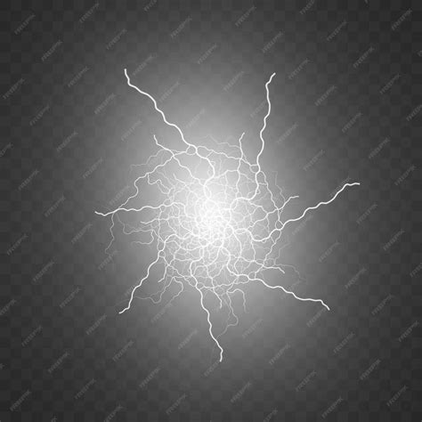 Premium Vector Realistic Lightning Light Effect Of Electric Discharge Lightning For Web Design