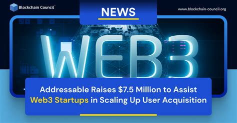 addressable raises 7 5 million to assist web3 startups in scaling up