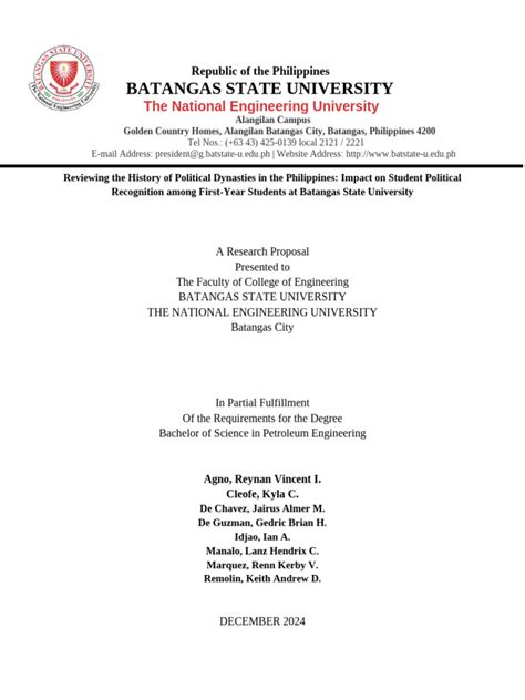Bsu Template 1 Pdf Leadership Governance