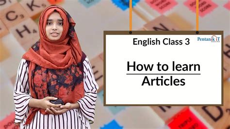 Free English Class 3 How To Learn Articles Pentanik It Solution Park Youtube