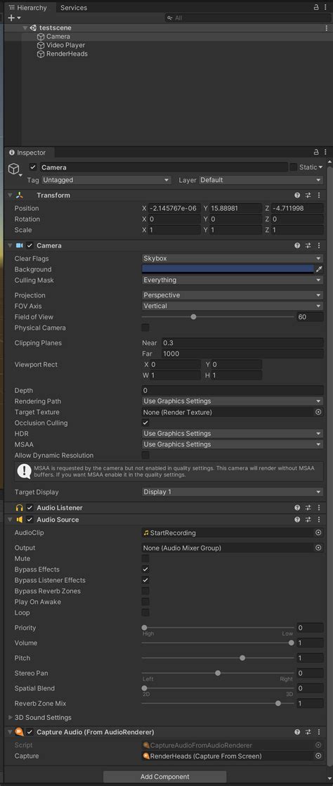 Audiocapture From Audio Source Does Not Work If Source Is Fed From