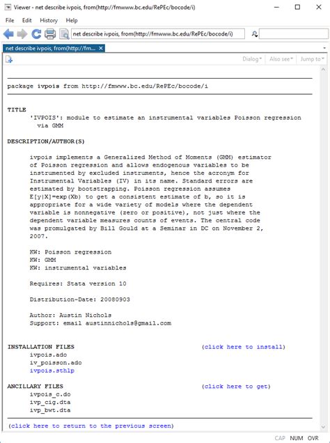 Stata Finding Resources From Within Stata
