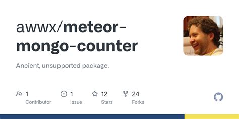 GitHub Awwx Meteor Mongo Counter Ancient Unsupported Package
