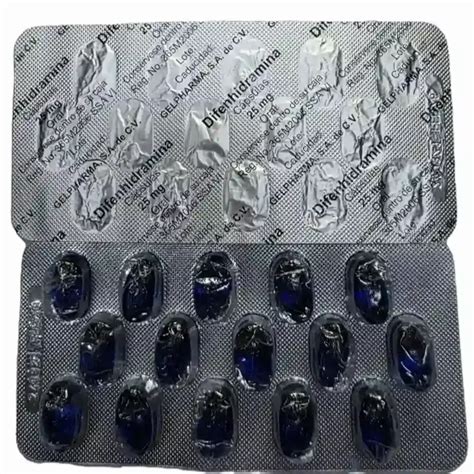 Diferenhidramina Benadrilina15 Capsulas 25mg Otros Medicamentos Tu Tienda Cubana Online