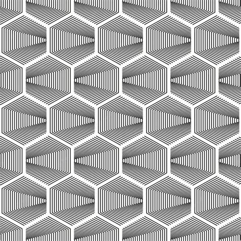 Grey Hexagon Pattern