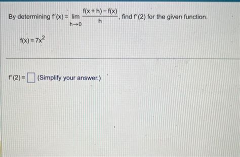 solved find g′ x for the given function g x 4x g′ x by