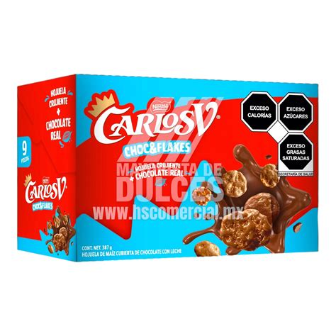 Nestlé Chocolate Carlos V Chocoflakes Paquete Con 9 Sobres Dulcerías