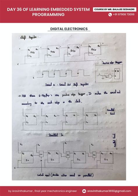 Day36 Embeddedsystems Digitalelectronics Sequentiallogic Aravintha Kumar