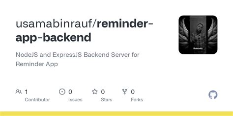 github usamabinrauf reminder app backend nodejs and expressjs