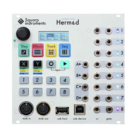 Squarp Hermod Sequencer And Midi To Cv Modular Brain Silver Control