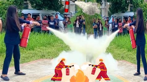 How To Use Fire Extinguisher Actual Demonstration Youtube