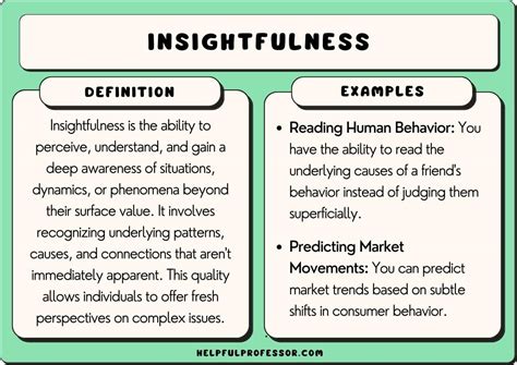 50 insightful examples how to show your insightfulness
