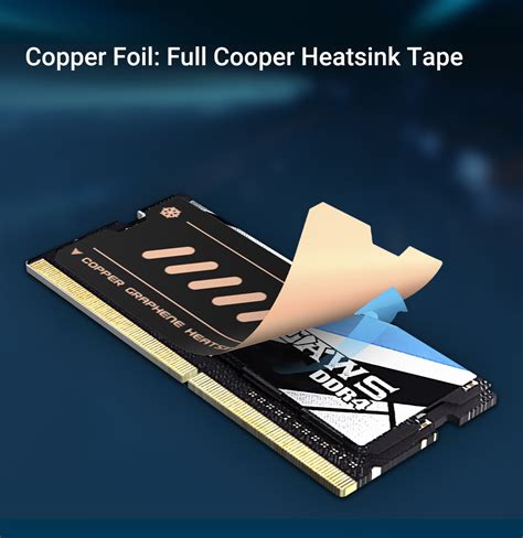 Jeyi Graphene Laptop Ram Heatsink Dual Layer Graphene And Copper Foil