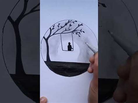 Couple Under Tree In Moonlight Drawing Girls Wearing Hats Drawings Moonlight