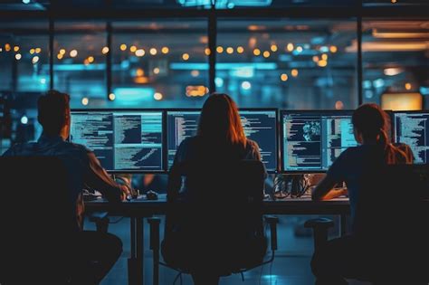 Premium Photo Brainstorming It Programmers Use Computer Together Software Engineers Develop