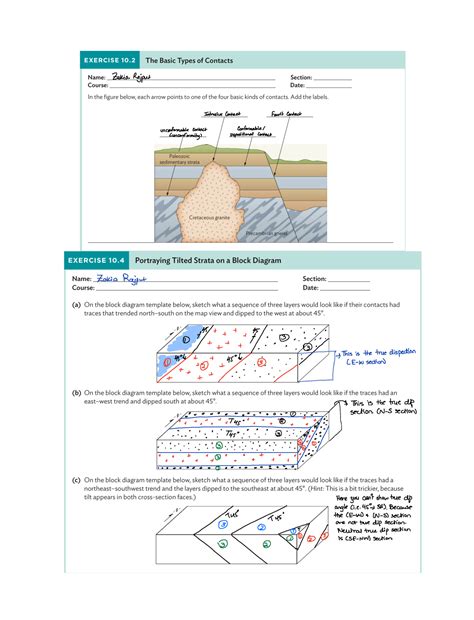 Lab 9 Geo 116 Lab We Intrusivecontact Antenna Conformable Cunconformity Depositionalcontact