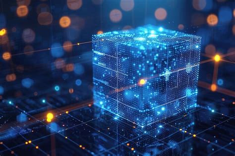 Premium Photo Blockchain Connections And Communication Between