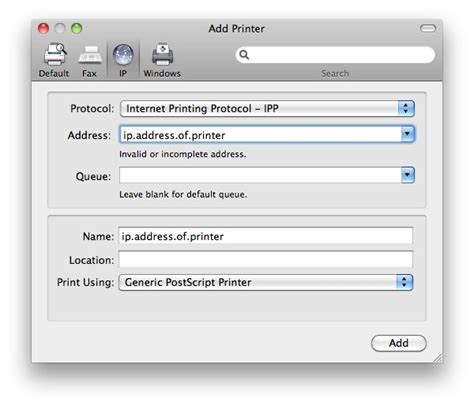 Printing Trouble Browsing Windows Network Printers From Mac Ask