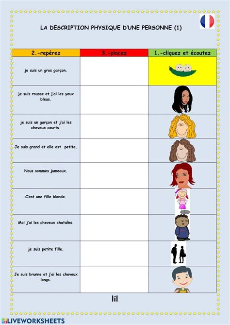 Description Phy… Free Interactive Worksheets 57228