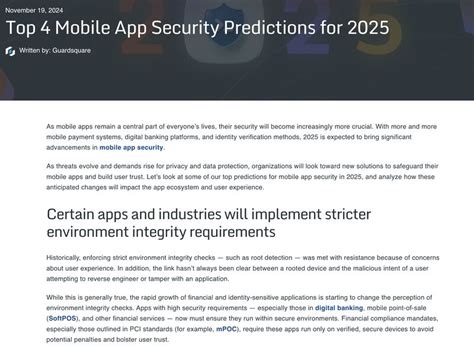 Cybersecurity Infosec Mobile Mobileappsecurity Appsec Predictions Top4 Hacking
