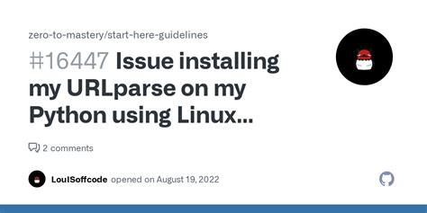 Issue Installing My Urlparse On My Python Using Linux Virtual Machine