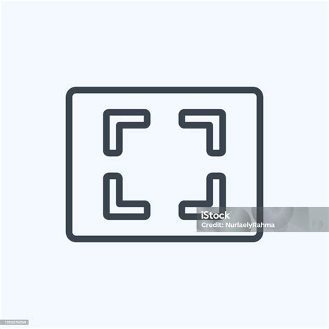 아이콘 종횡비 인포 그래픽 기호에 적합합니다 선 스타일 편집 가능한 간단한 디자인 디자인 템플릿 벡터 간단한 기호 그림 0명에 대한 스톡 벡터 아트 및 기타 이미지 Istock