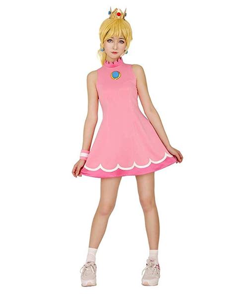 Princess Peach Tennis Dress Cosplay Costume