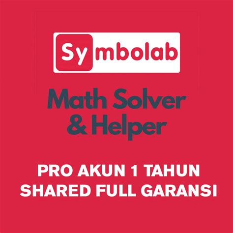 Jual Symbolab Ai Math Calculator Pro 1 Tahun Full Garansi Shopee Indonesia