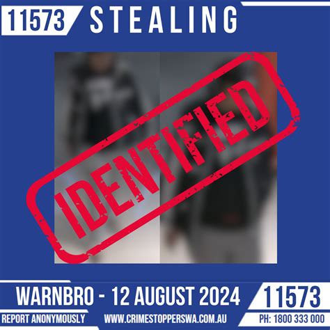 Stealing Warnbro Sound Avenue Warnbro Wa 12 August 2024 • Crime Stoppers Western Australia