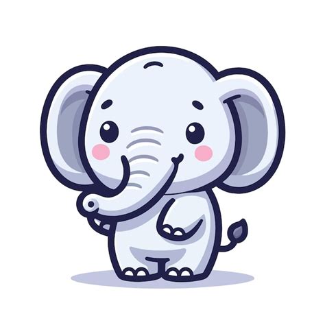 Premium Vector Elephant Cartoon Illustration