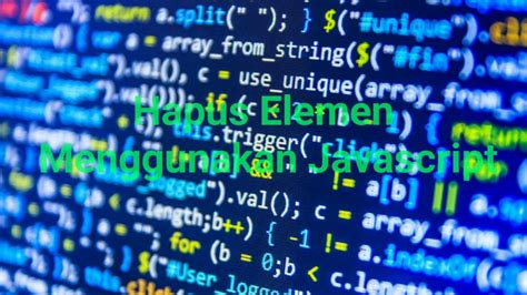 Cara Menghapus Elemen Elemen Html Dengan Javascript Asdar Id