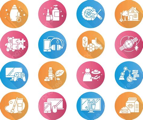 Ecommerce Icons Set For Shopping Categories Vector Illustration Vector Pictogram Logo