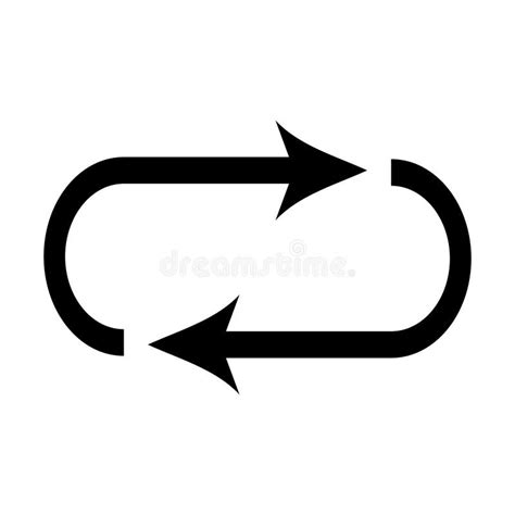 Repeat Icon Refresh Arrow Sign Loop Or Shuffle Icon Stock Vector Illustration Of Loop Sign