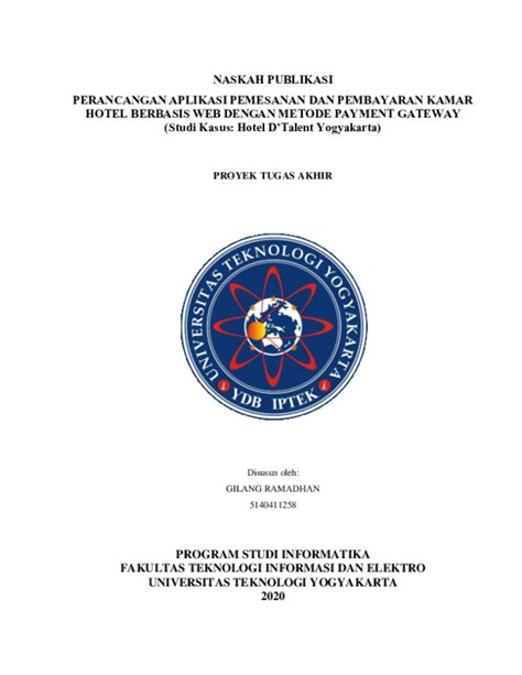 Pdf Perancangan Aplikasi Pemesanan Dan Pembayaran Kamar Hotel Berbasis Web Dengan Metode