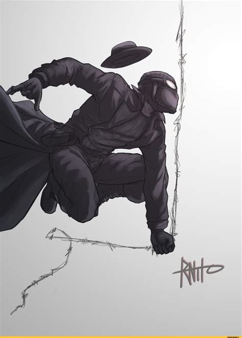 Человек паук Нуар из мультфильма «Человек паук Через вселенные 30 фото