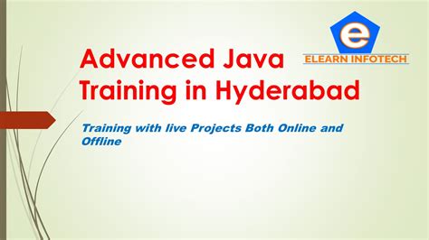 Ppt Advanced Java Training In Hyderabad Powerpoint Presentation