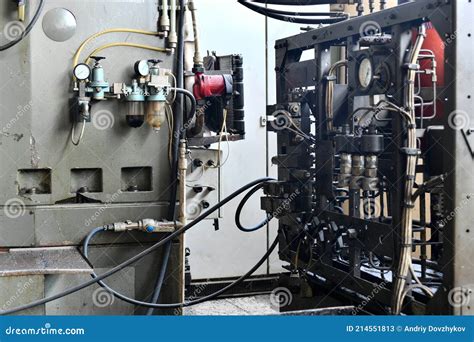 Hydraulic Control System Of Cnc Machine Tool Stock Image Image Of Industry Control 214551813