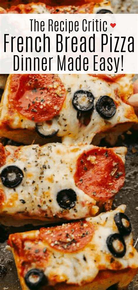 Homemade French Bread Pizza Recipe The Recipe Critic