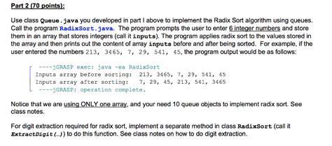 Solved Use Class Queue Java You Developed In Part I Above
