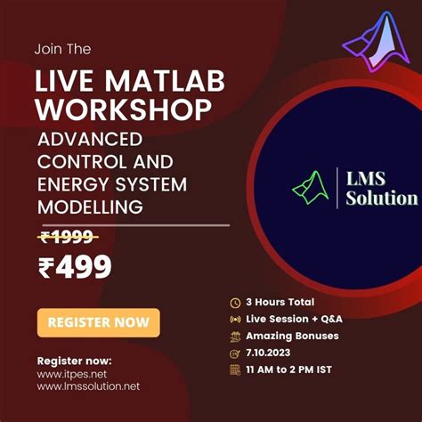 premkumar k on linkedin online matlab workshop advanced control and